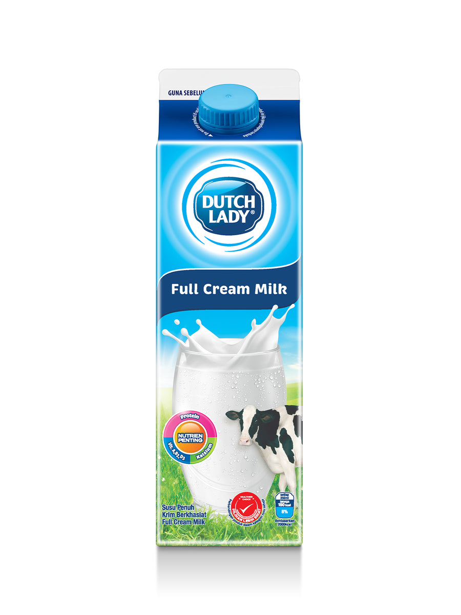 DUTCH LADY PAST FULL CREAM MILK 1L – Village Grocer - Central i-City