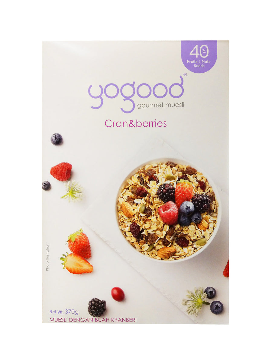 YOGOOD GOURMET MUESLI CRANBERRY & BERRIES 370G – Village Grocer ...